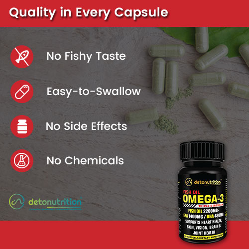 Boost Your Health with Omega 3 Capsule | Detonutrition